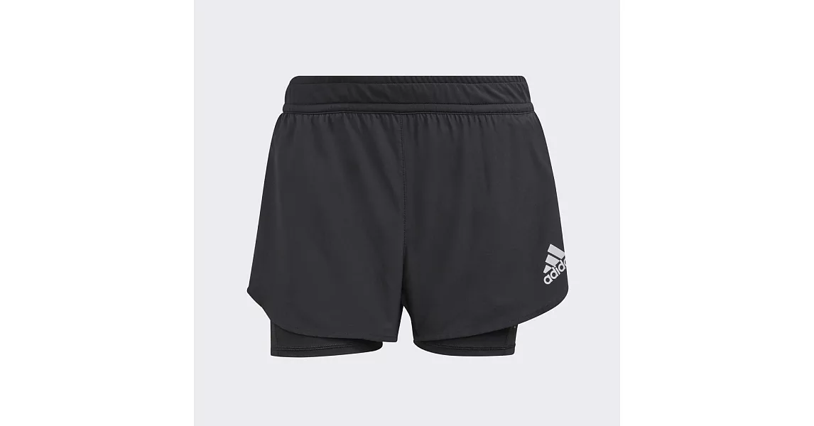 博客來-Adidas P.blue Short [GN4409] 女 運動短褲 跑步 健身 訓練 休閒 亞洲版 舒適 反光 黑
