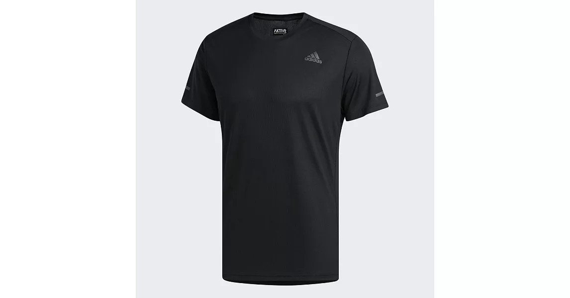 博客來-Adidas Run It Tee M [FL6972] 男 短袖 上衣 T恤 運動 跑步 吸濕 排汗 愛迪達 黑
