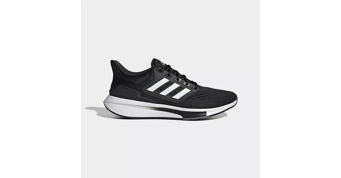 博客來-Adidas EQ21 Run [GY2190] 男 慢跑鞋 運動 休閒 輕量 支撐 緩衝 彈力 愛迪達 黑 白