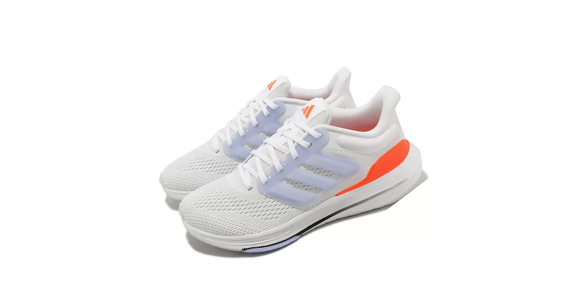 博客來-adidas 慢跑鞋 Ultrabounce W 女鞋 白 淺藍 橘 緩震 透氣 運動鞋 愛迪達 HP5790
