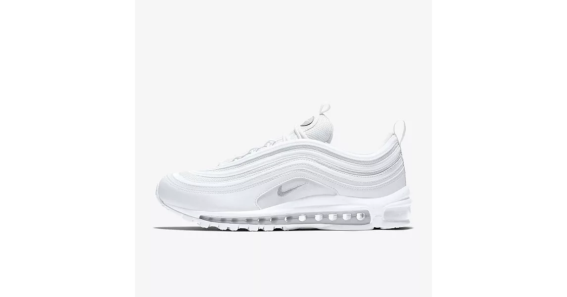 博客來-NIKE AIR MAX 97 男女休閒鞋- 白-921826101 US9 白色