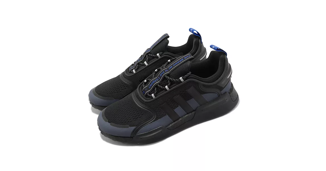 博客來-adidas 休閒鞋 NMD_V3 男鞋 女鞋 黑 藍 運動鞋 緩震 愛迪達 HQ4447