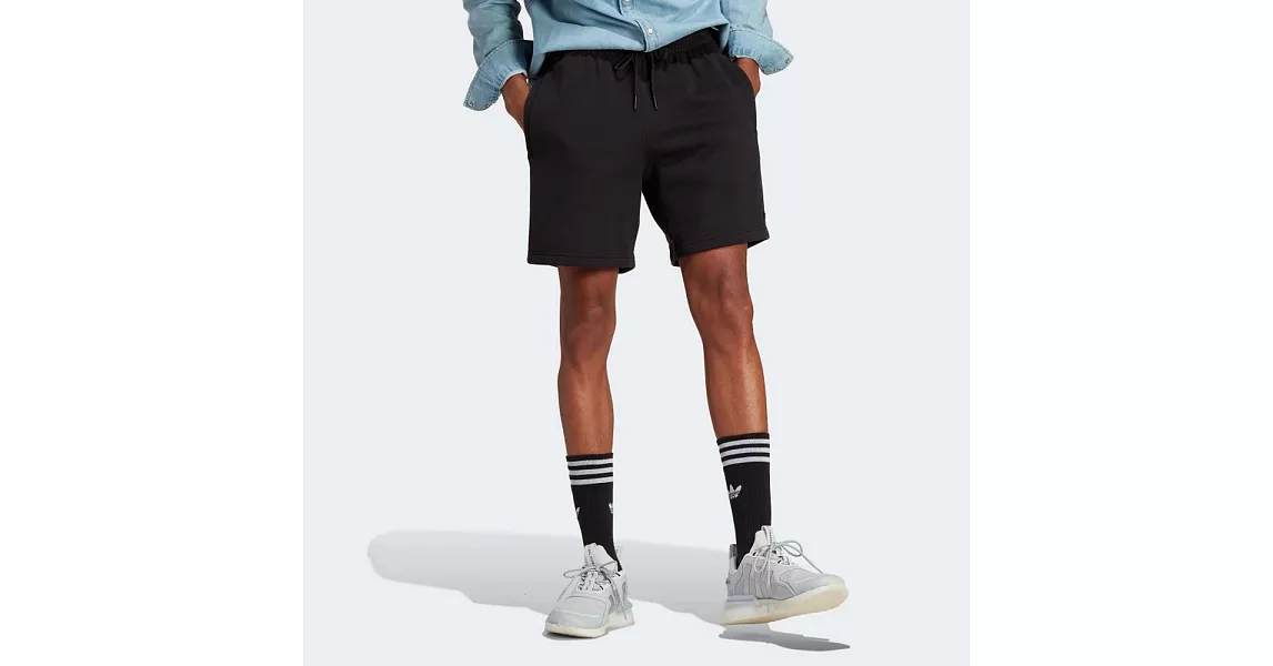 博客來-ADIDAS P ESS SHORT FT 男休閒短褲-黑-IB2014 L 黑色