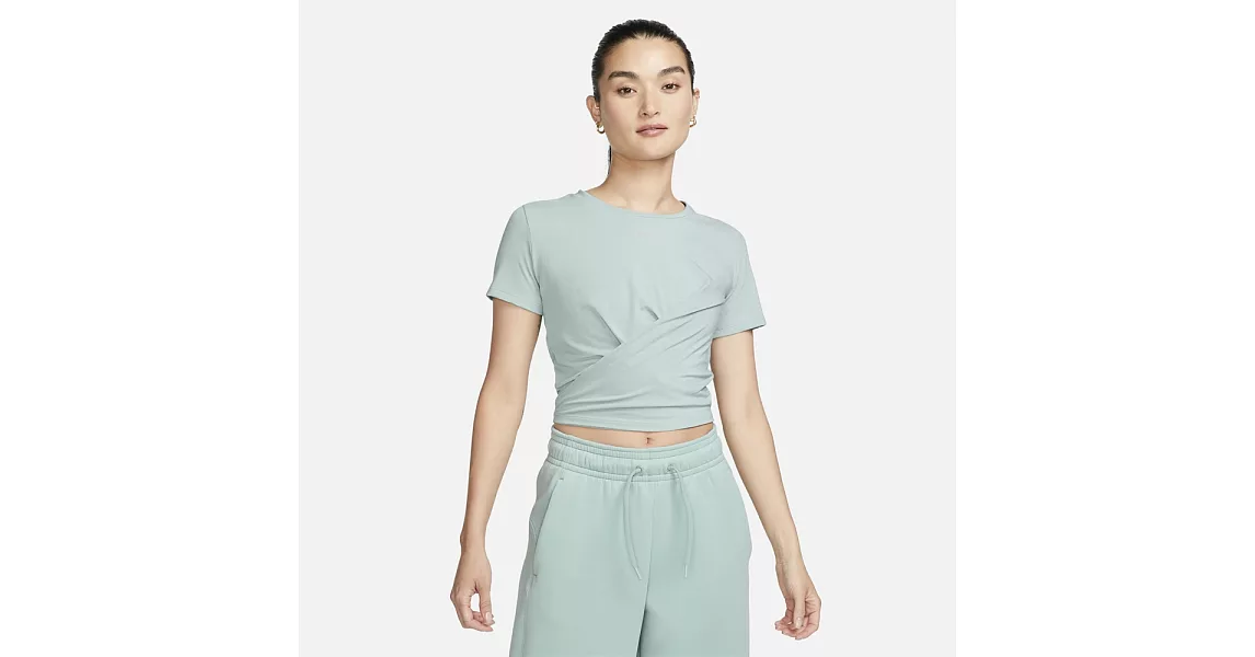 博客來-NIKE AS W NK ONE LX DF SS STD TW TP 女短袖上衣-綠-DD4922309 S 綠色