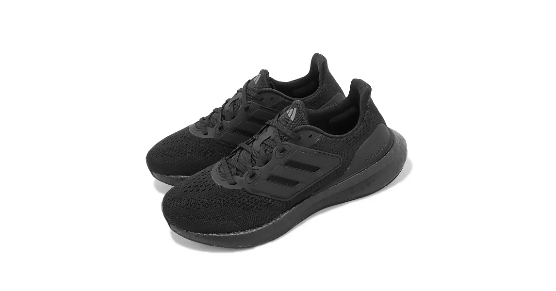 博客來-adidas 慢跑鞋 Pureboost 23 寬楦 男鞋 女鞋 黑 全黑 緩震 運動鞋 路跑 愛迪達 IF4840 29cm BLACK