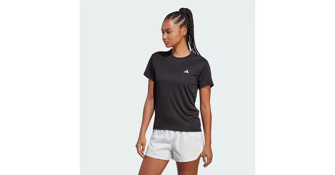 博客來-ADIDAS RUN IT TEE 女短袖上衣-黑-HZ0107 XL 黑色