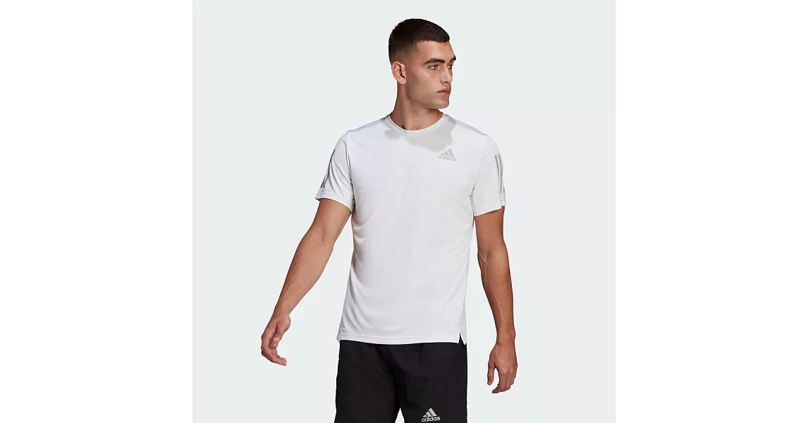 博客來-ADIDAS OWN THE RUN TEE 男短袖上衣-白-HB7444 XL 白色