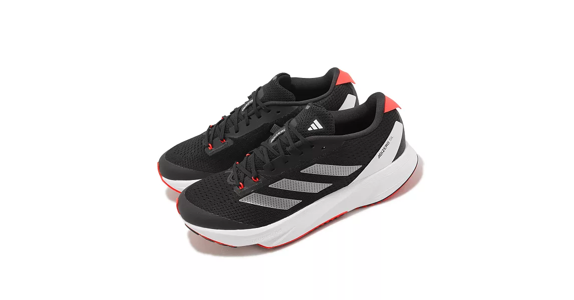 博客來-adidas 慢跑鞋 Adizero SL 男鞋 女鞋 黑 白 緩震 運動鞋 路跑 愛迪達 ID6926