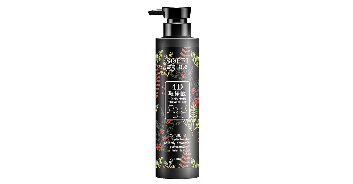 博客來-舒妃SOFEI 4D玻尿酸煥活護髮菁華300ml(護髮膜/護髮乳)