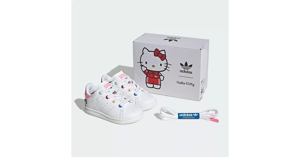 博客來-ADIDAS STAN SMITH EL I 嬰幼休閒鞋-白-ID7232 16 白色