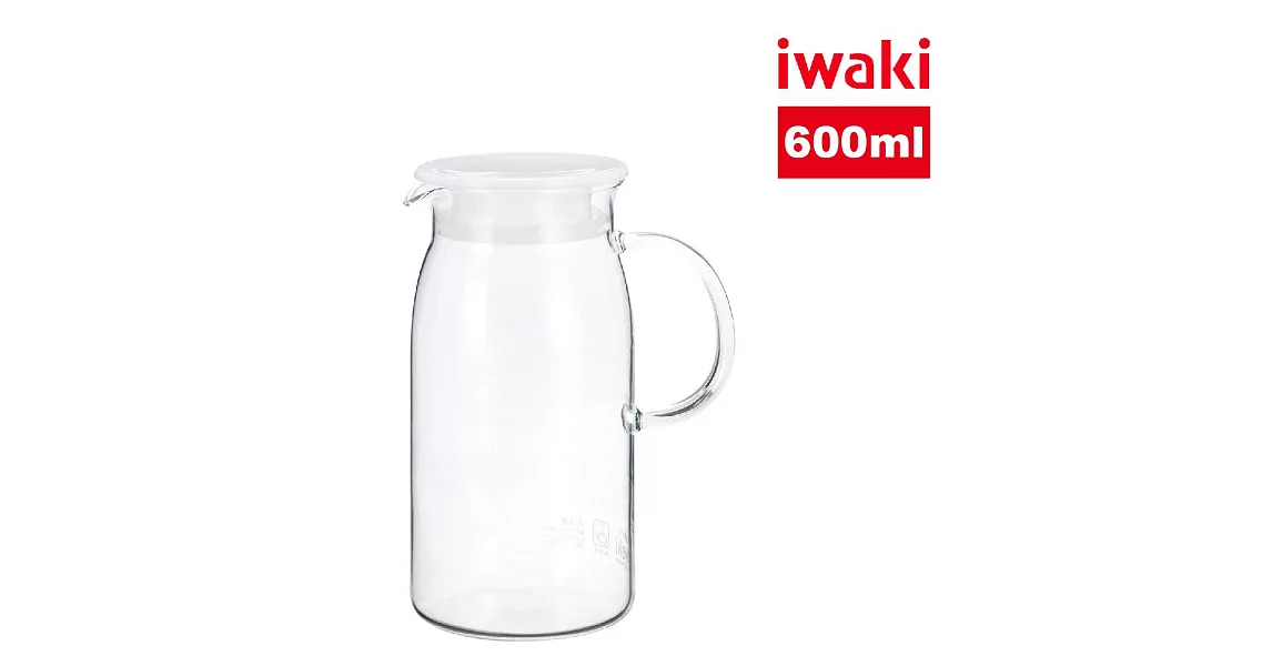 博客來-【iwaki】日本品牌耐熱玻璃冷水瓶-600ml(原廠總代理)