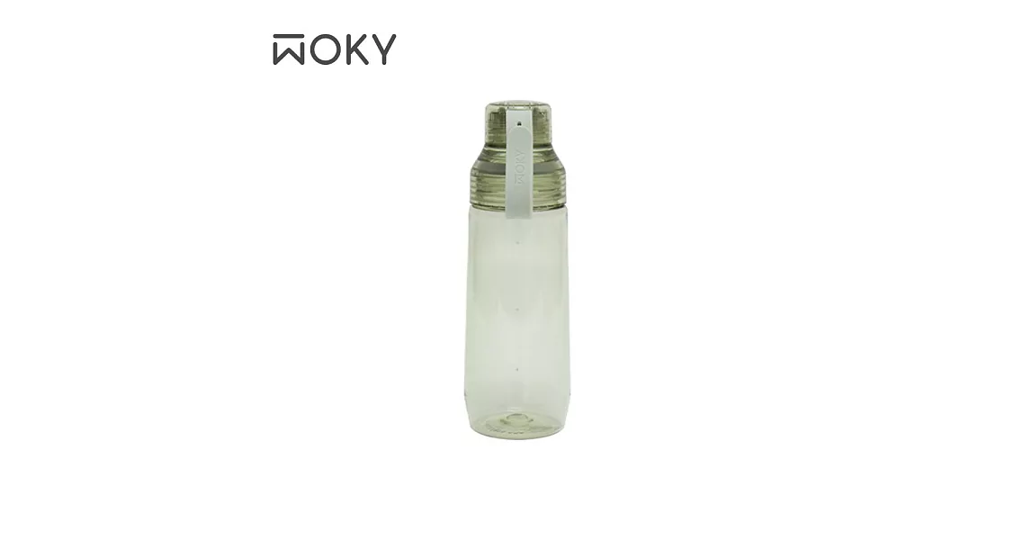 博客來-【WOKY 沃廚】ECOZEN 透明瓶600ml 森山綠