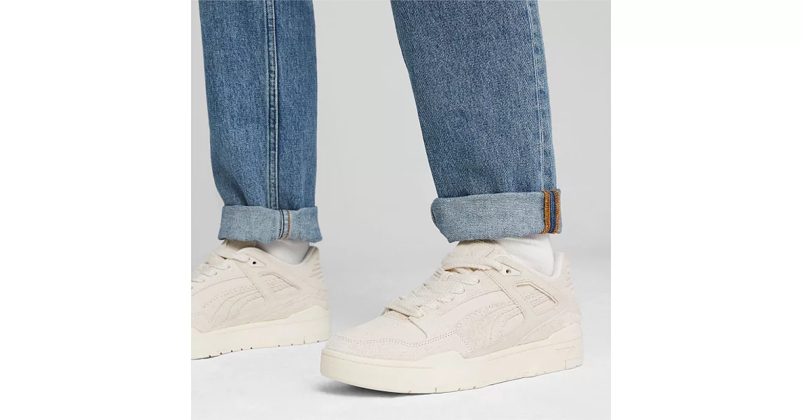 博客來-PUMA Slipstream Reclaim Suede 男女休閒鞋-米白-39353201 UK5 白色