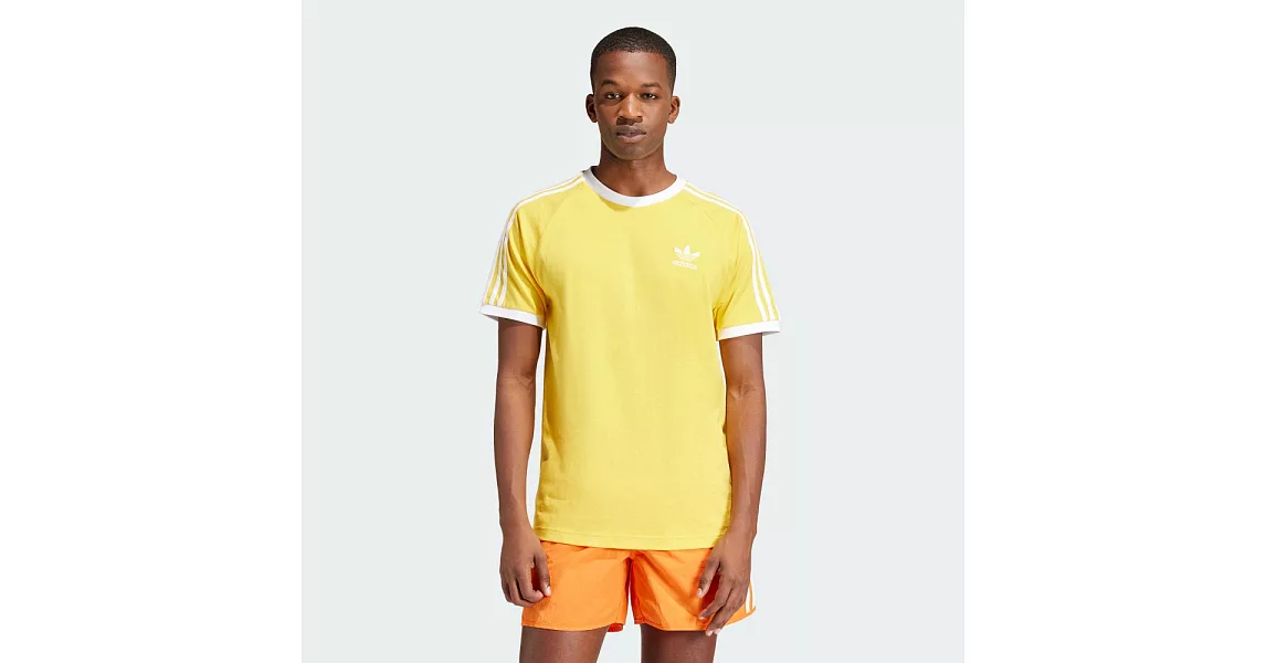 博客來-ADIDAS 3-STRIPES TEE 男短袖上衣-黃-IM9388 M 黃色