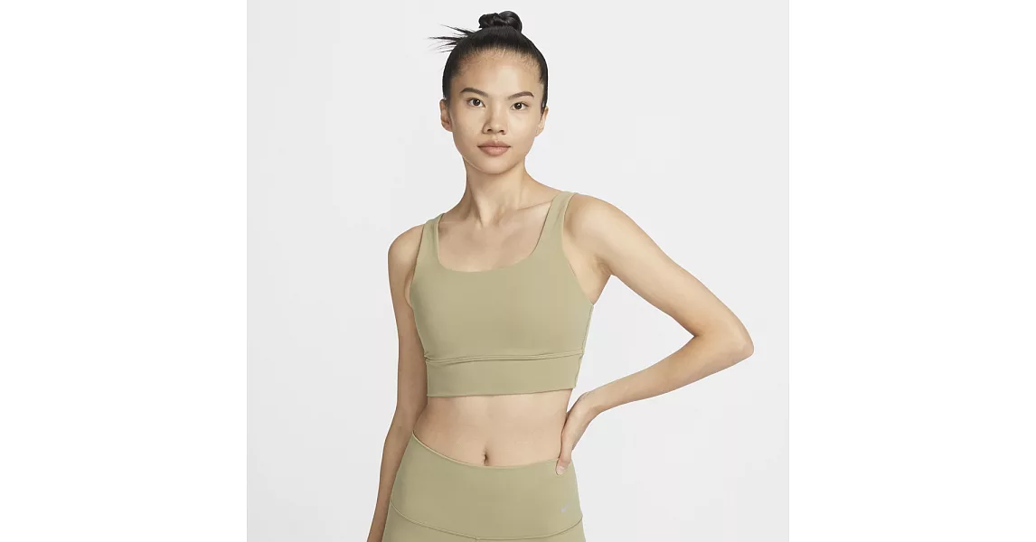 博客來-NIKE AS W NK ALATE ELLIPSE LL BRA 女運動內衣-綠-DO6620276 M 綠色