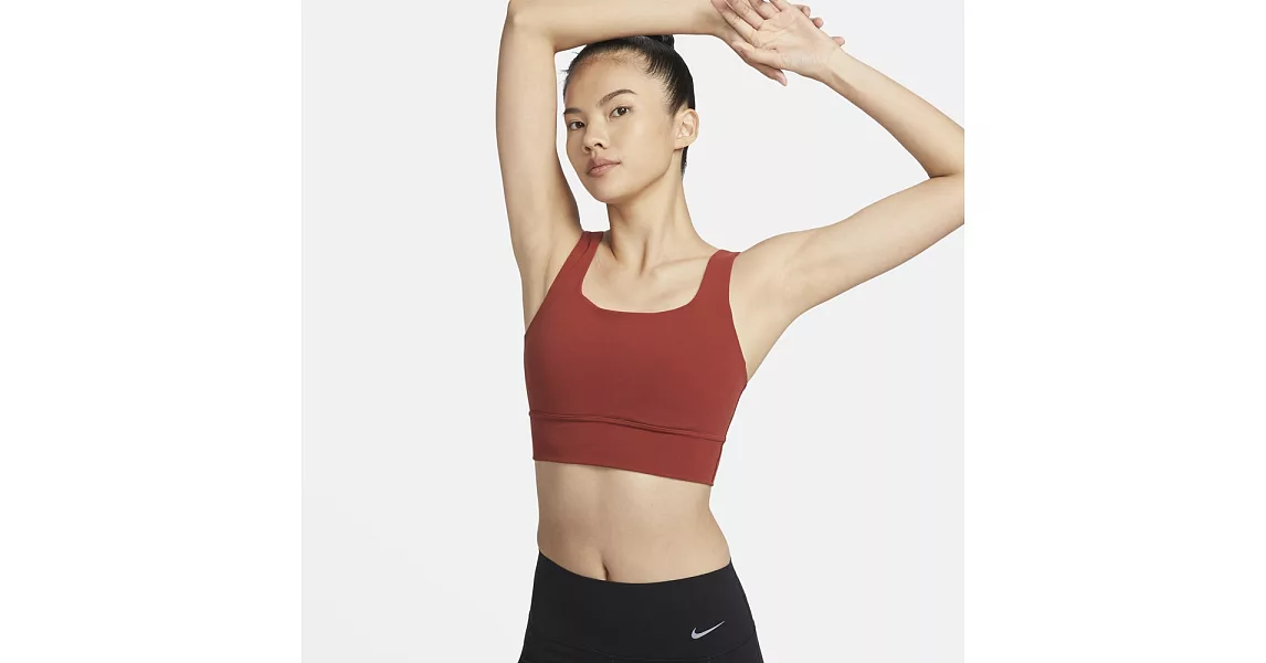 博客來-NIKE AS W NK ALATE ELLIPSE LL BRA 女運動內衣-紅-DO6620832 M 紅色