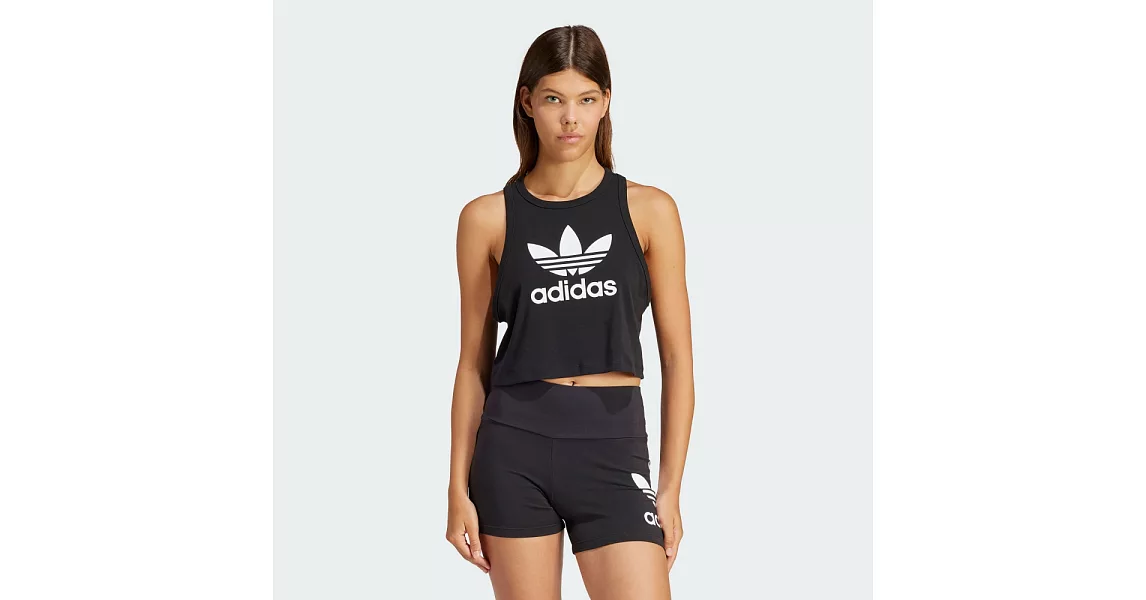 博客來-ADIDAS TREFOIL TANK 女背心上衣-黑-IU0067 XS 黑色