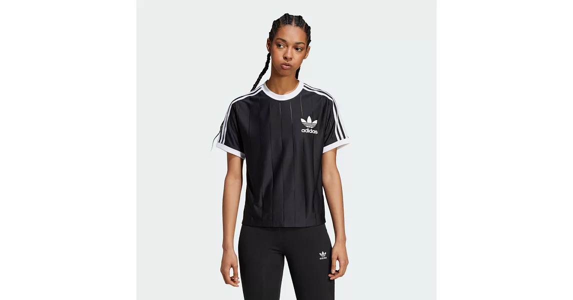 博客來-ADIDAS 3 S PNST TEE 女短袖上衣-黑-IX5505 M 黑色