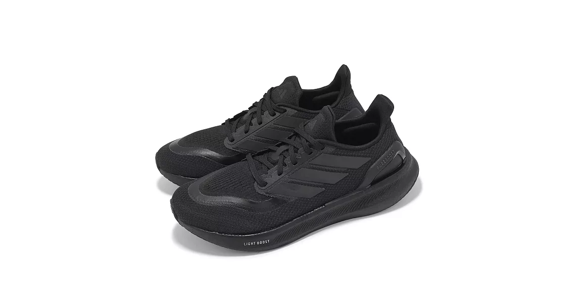 博客來-adidas 慢跑鞋 Pureboost 5 男鞋 黑 全黑 基本款 緩震 反光 運動鞋 愛迪達 ID1158