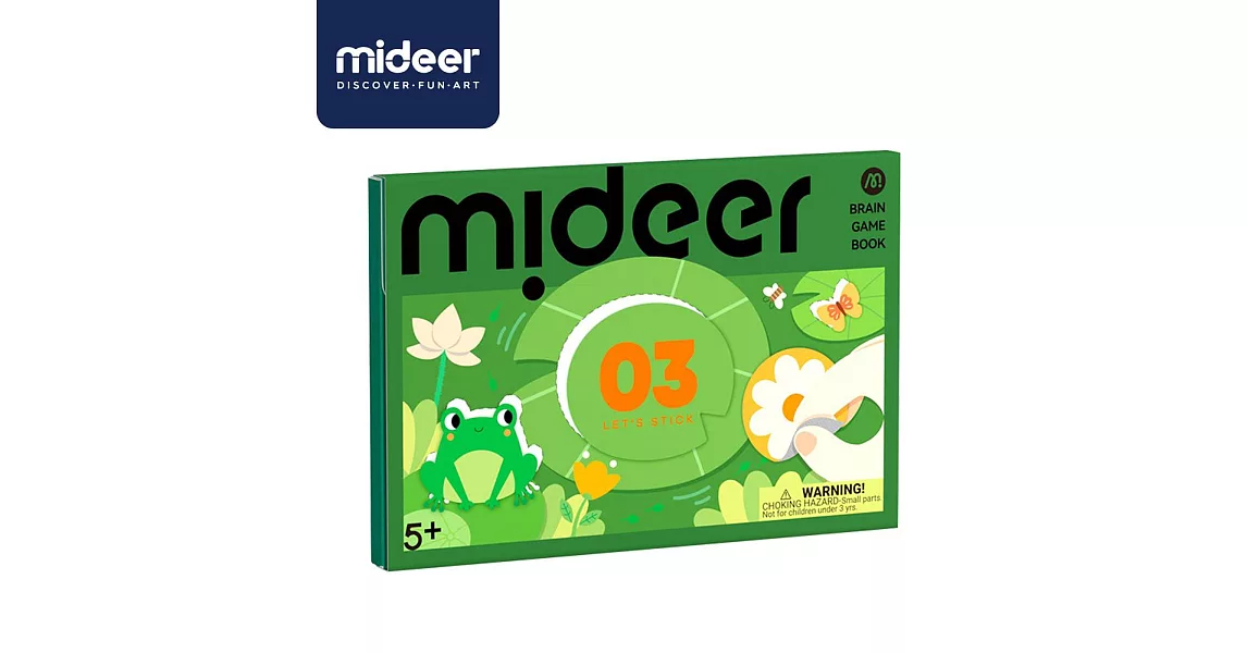 博客來-《MiDeer》-- 美術貼紙書-全腦開發(LEVEL3)