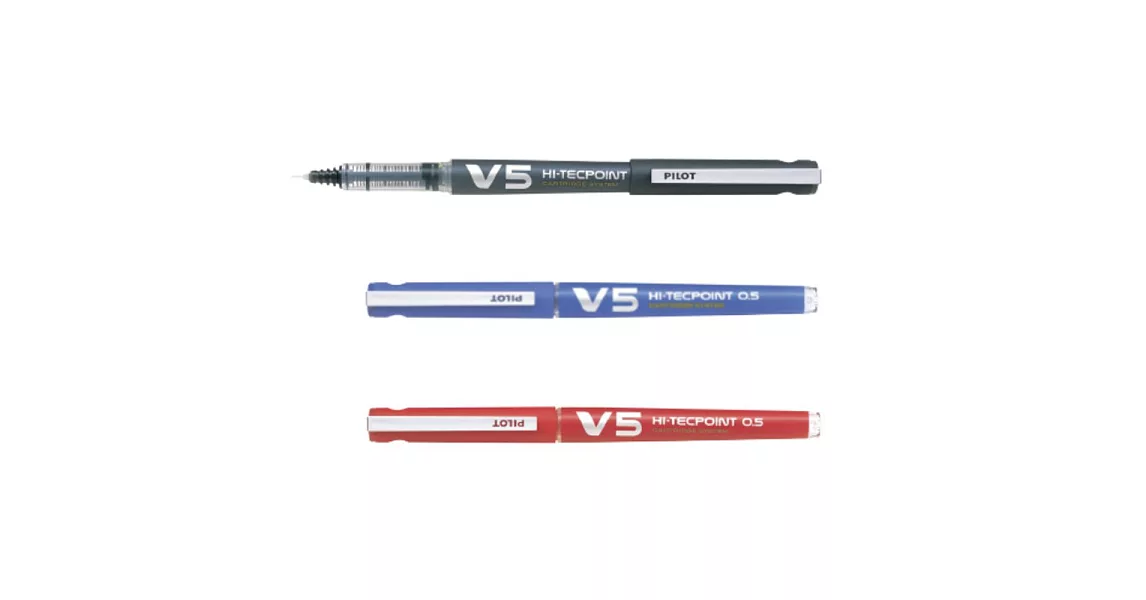 博客來-PILOT 百樂 卡式V5鋼珠筆 0.5mm 12支/盒 BXC-V5-BGD 紅
