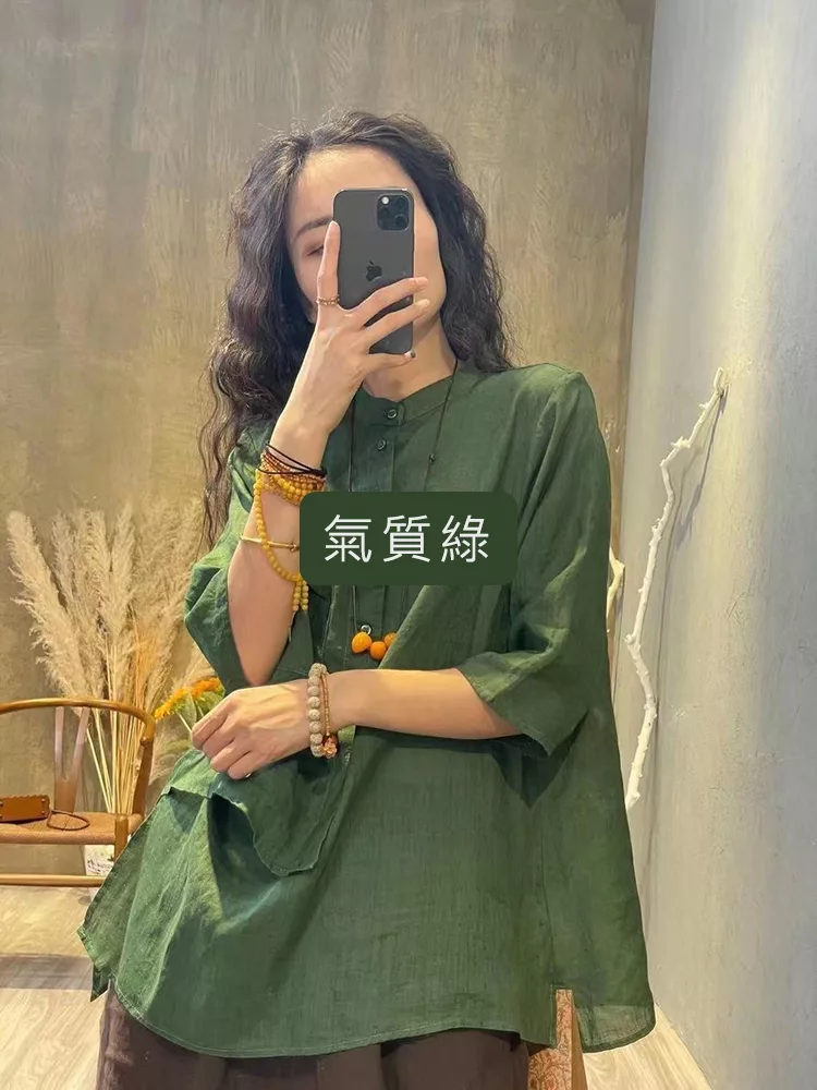 博客來-【慢。生活】文藝設計層次感寬鬆拼接上衣 J9266 FREE 深藍色