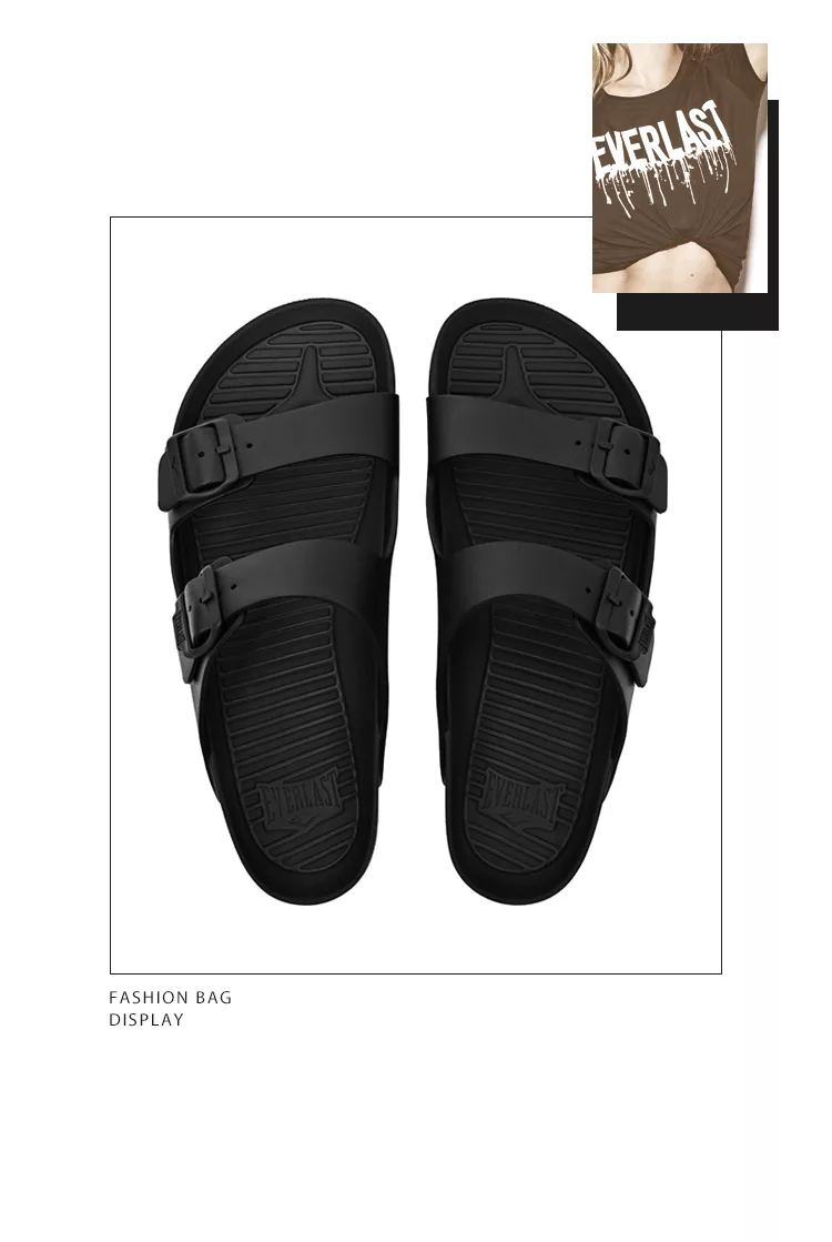 博客來-EVERLAST - 夏日防水休閒羅馬運動拖鞋 白色US11