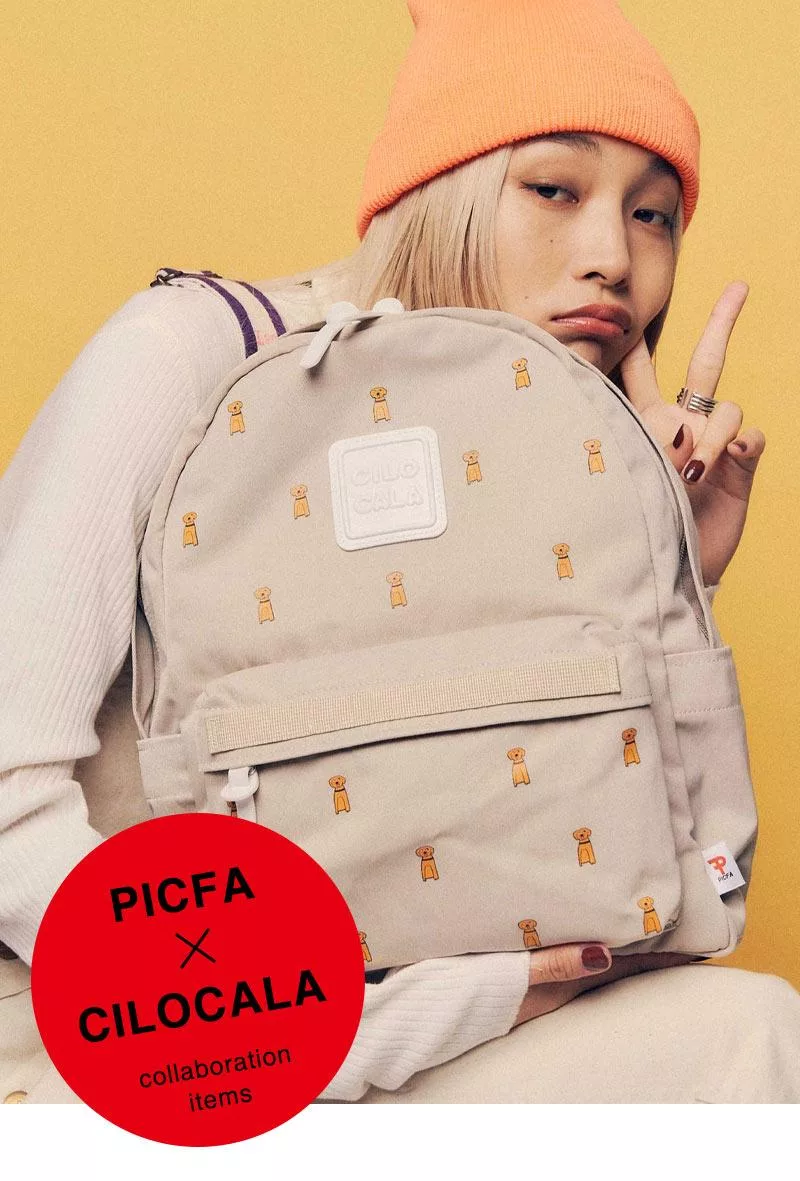 博客來-CILOCALA PICFA聯名日本插畫尼龍防潑水可扣式零錢包- 米